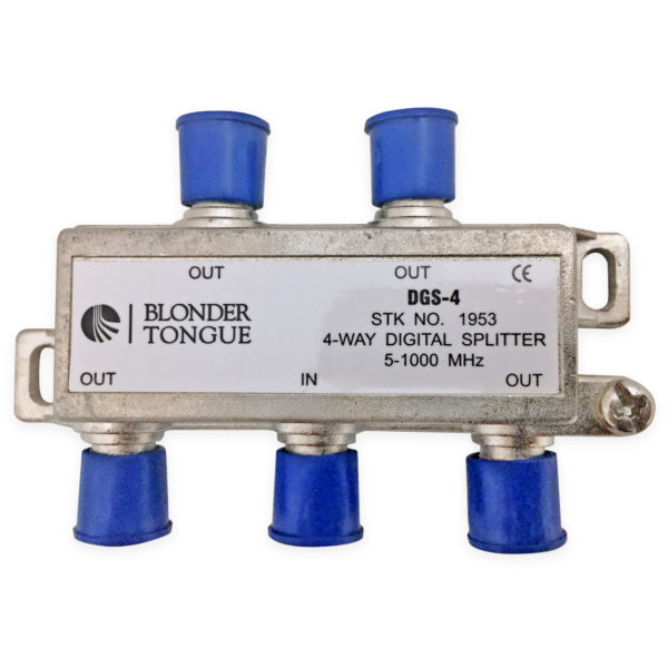 DGS-4 - 4 Way Indoor Digital Ready Splitter | Blonder Tongue Laboratories