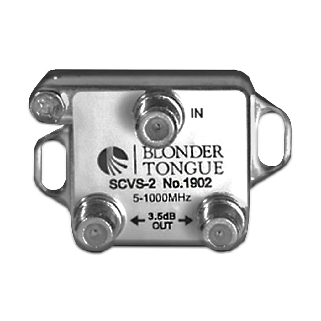 SCVS-2 - Indoor 2-way Splitter, L-Style | Blonder Tongue Laboratories