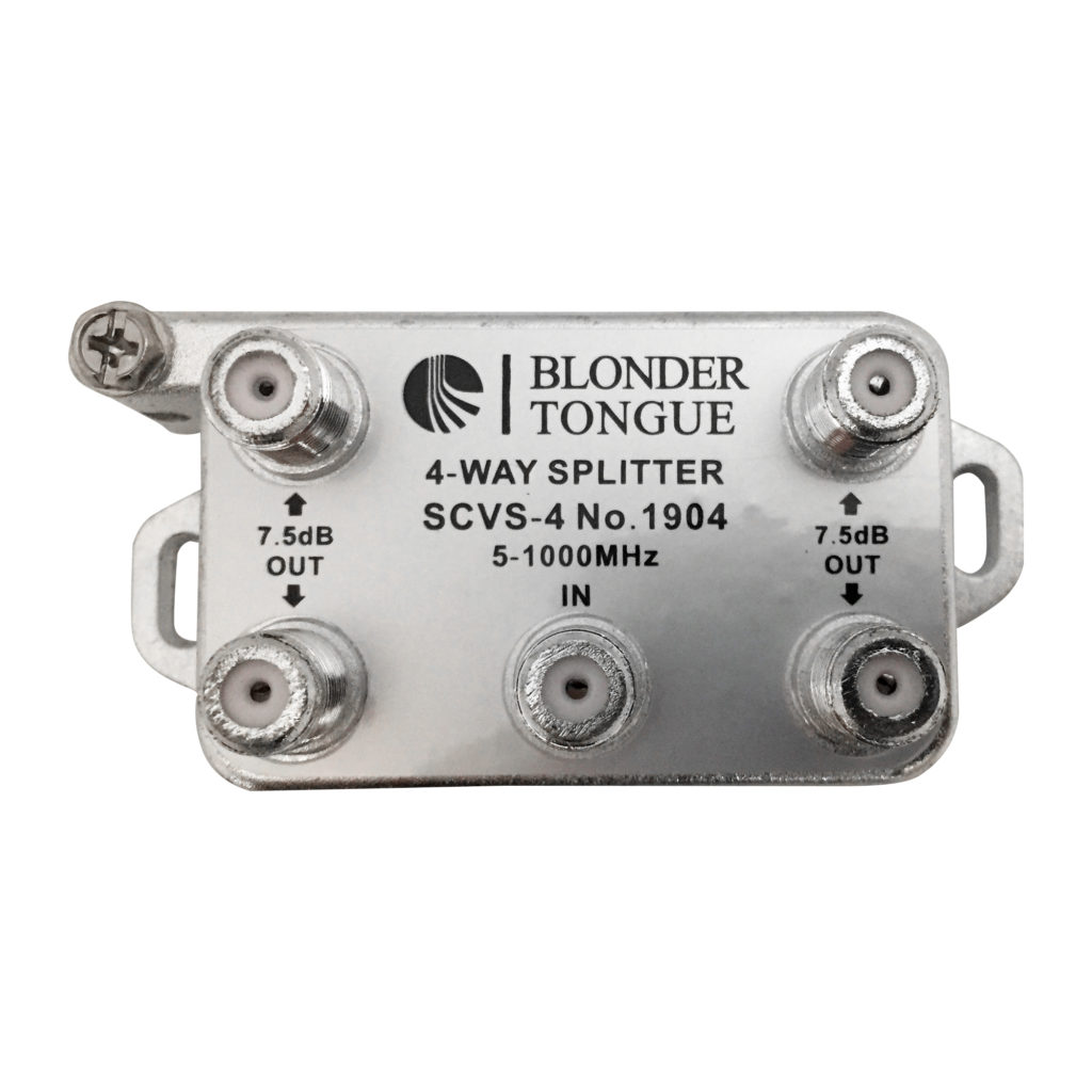 SCVS-4 - Indoor 4-way Splitter, L-Style | Blonder Tongue Laboratories